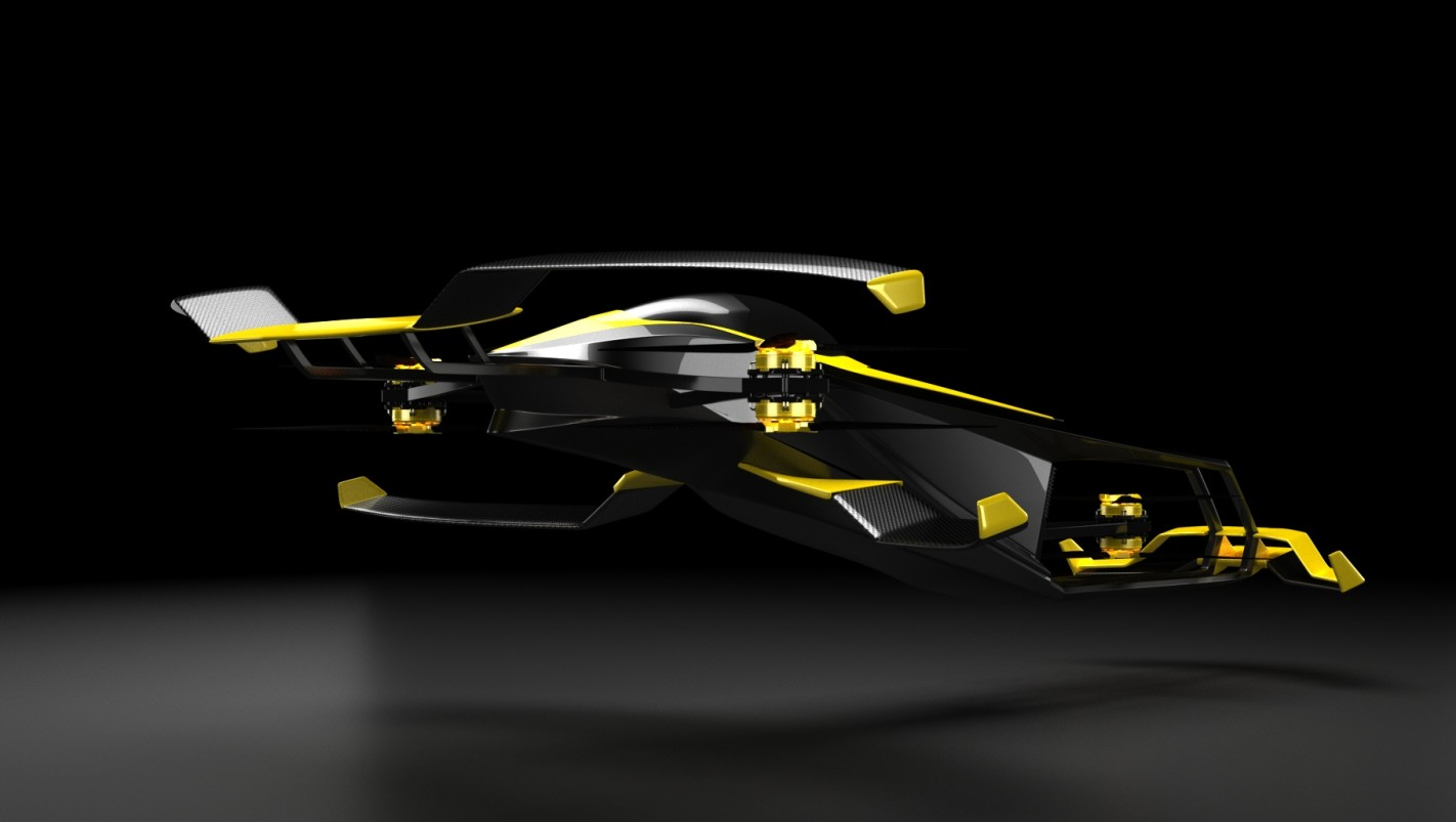 A hydrogen-powered Carcopter is being developed for racing in France