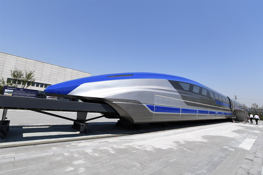 A state-of-the-art magnetic levitation train has been developed in China